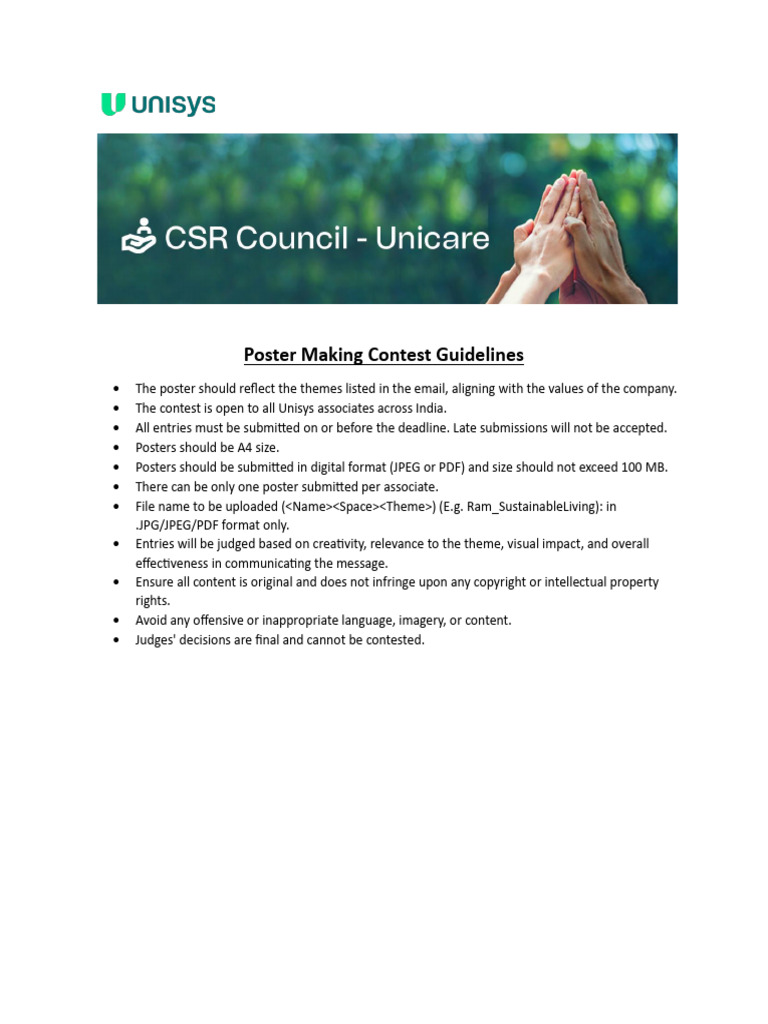 Poster Making Contest Guidelines | PDF