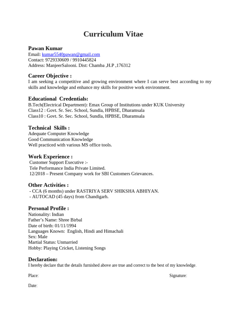 Lucky Resume | PDF