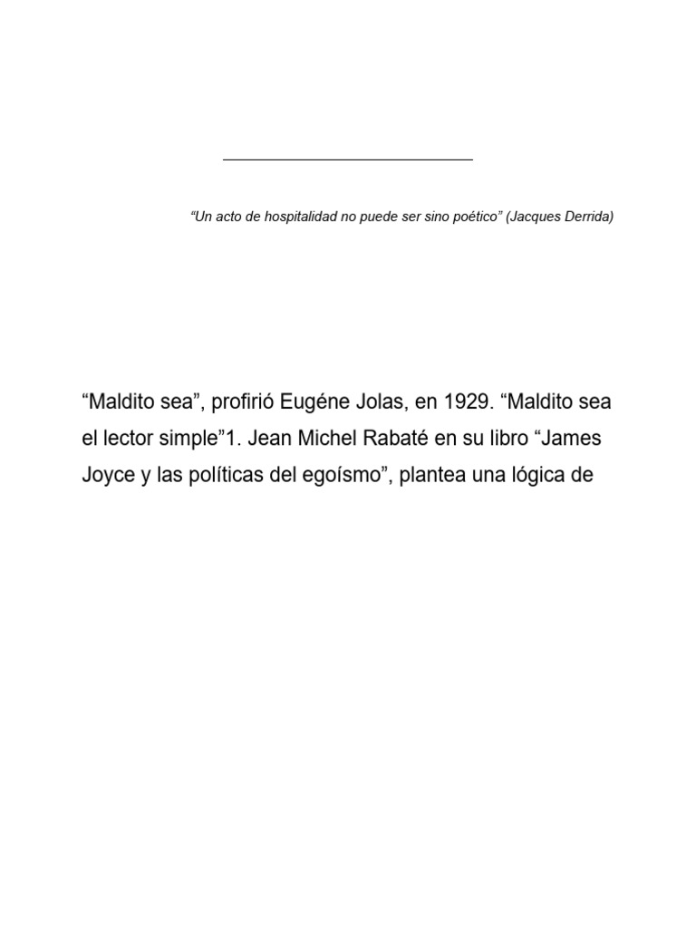 Bendito Sea - Ottaviani - Castellano | PDF | James Joyce | Ulises (novela)