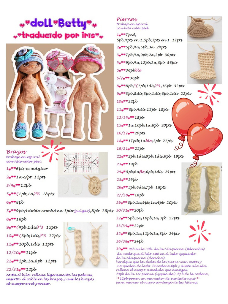 Cuerpo Base Muñeca 1 Cuerpo Base Betty | PDF