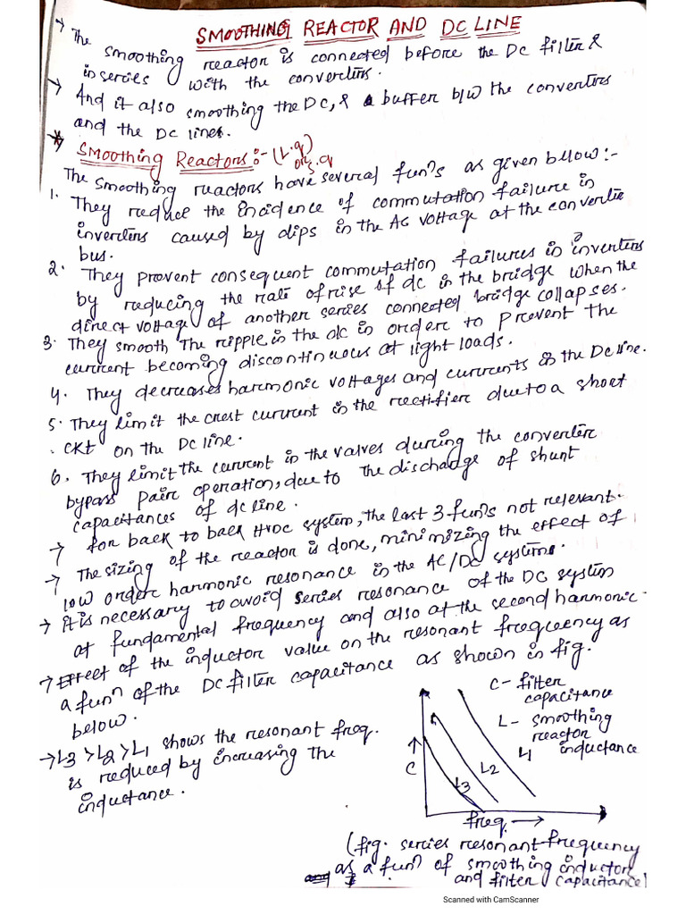 HVDC - Smoothing Reactor and DC Line | PDF