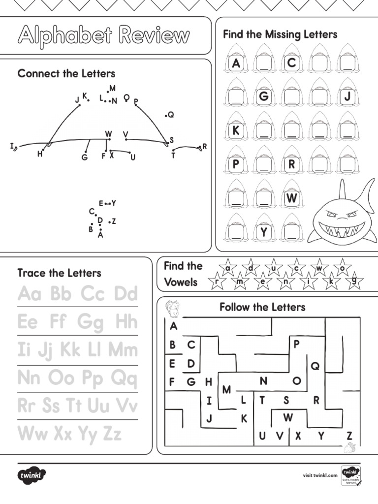 Alphabet Review Activity Us e 1718805512 Ver 1 | PDF | Orthography ...