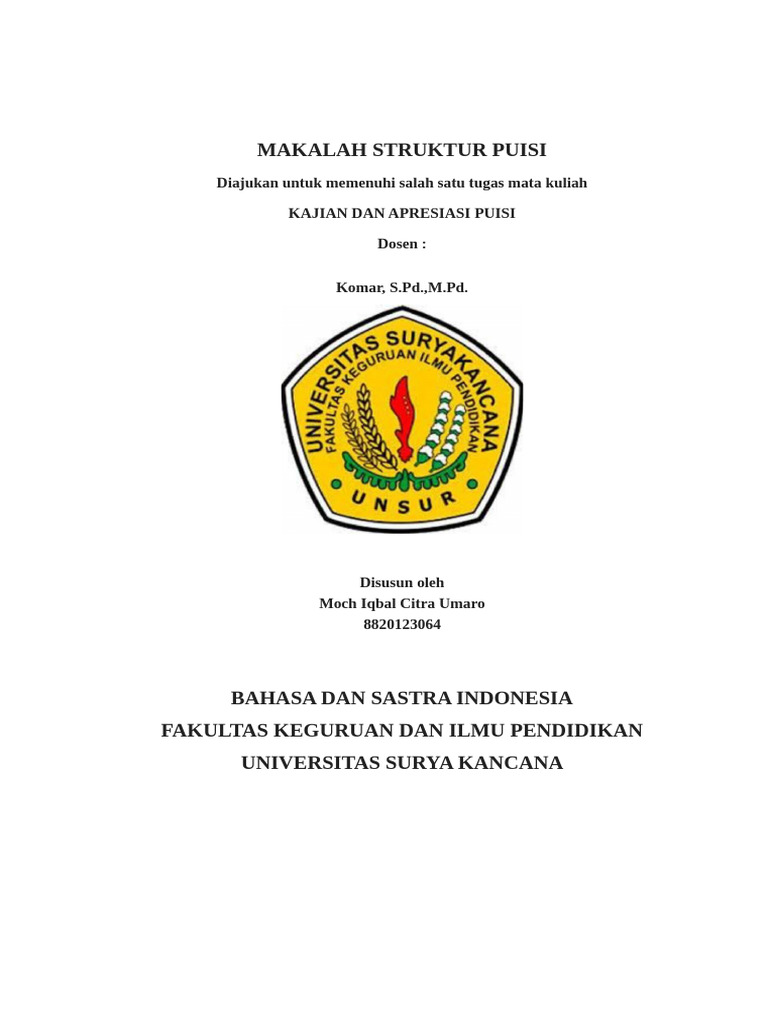 Analisis Puisi 'Balada Orang-Orang Tercinta' | PDF