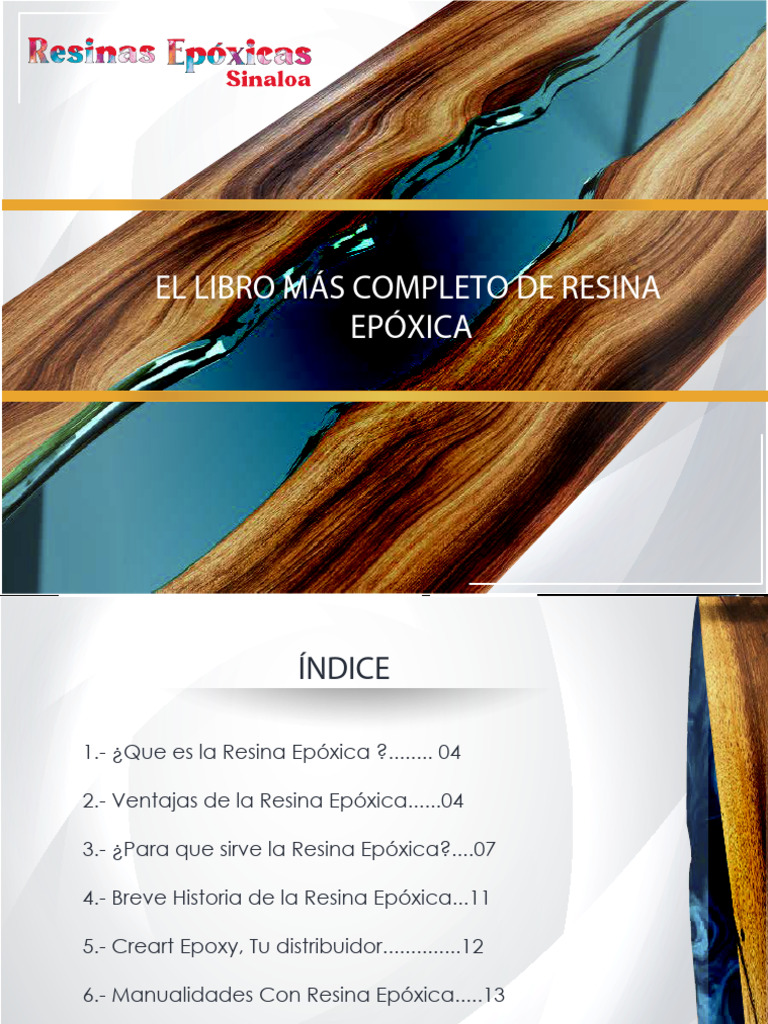 El Libro Más Completo de Resina Epoxica Sinalo | PDF | Epoxy | Procesos industriales