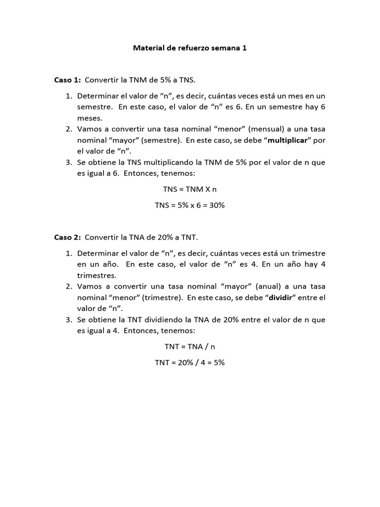 Material Complementario Semana 1 | PDF | Hipotecas | Dinero