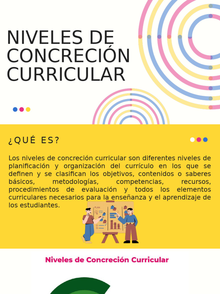 Niveles de Concreción Curricular | PDF