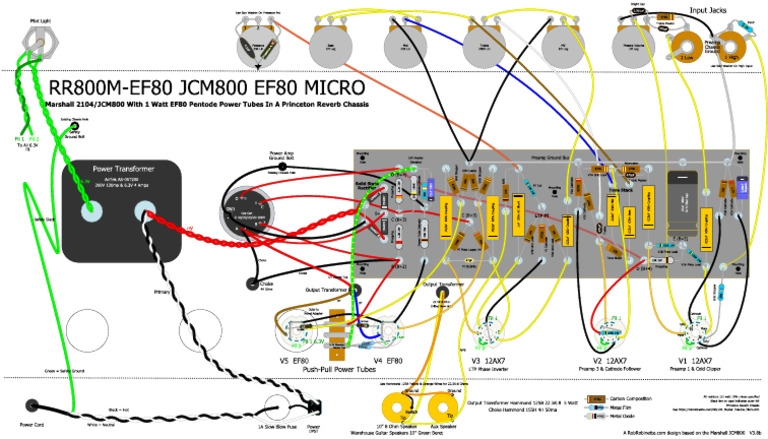 RR2104 Master Volume Micro EF80 Layout | PDF