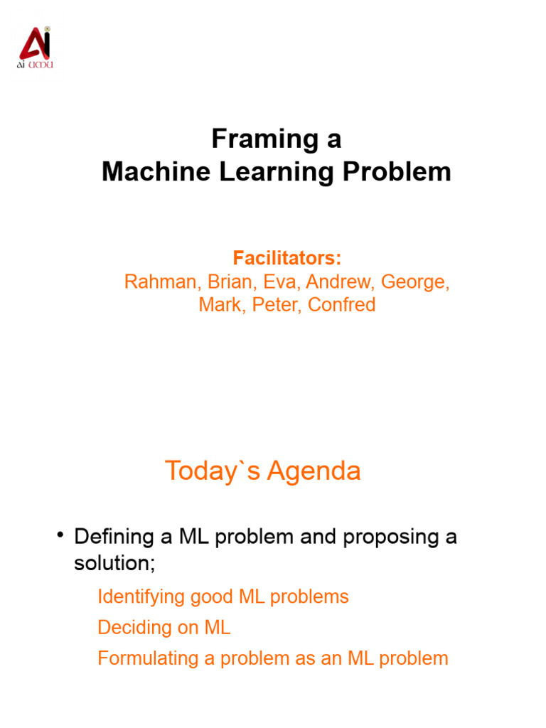Framing A Machine Learning Problem | PDF | Machine Learning | Cognitive Science