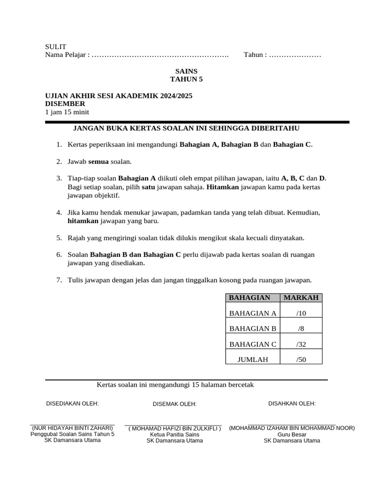 UASA Muka Depan | PDF