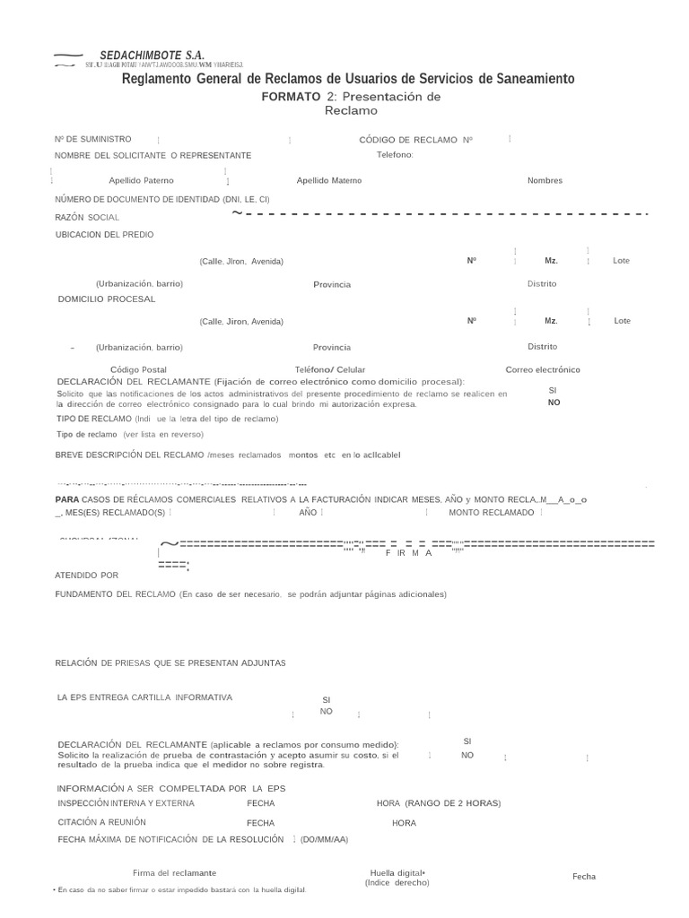 Formato Seda | PDF | Documento de identidad