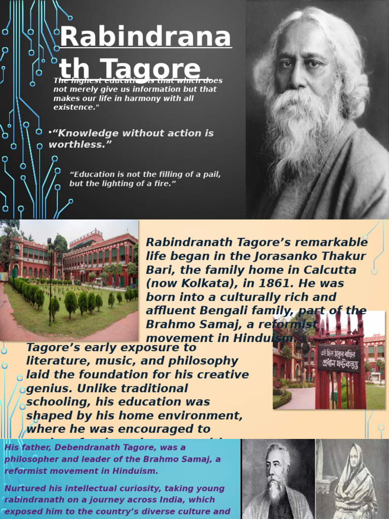 Rabindranath Tagore: Legacy & Philosophy | PDF | Rabindranath Tagore
