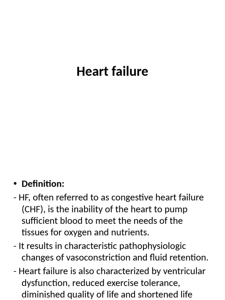 Heart Failure Pdf Heart Failure Heart