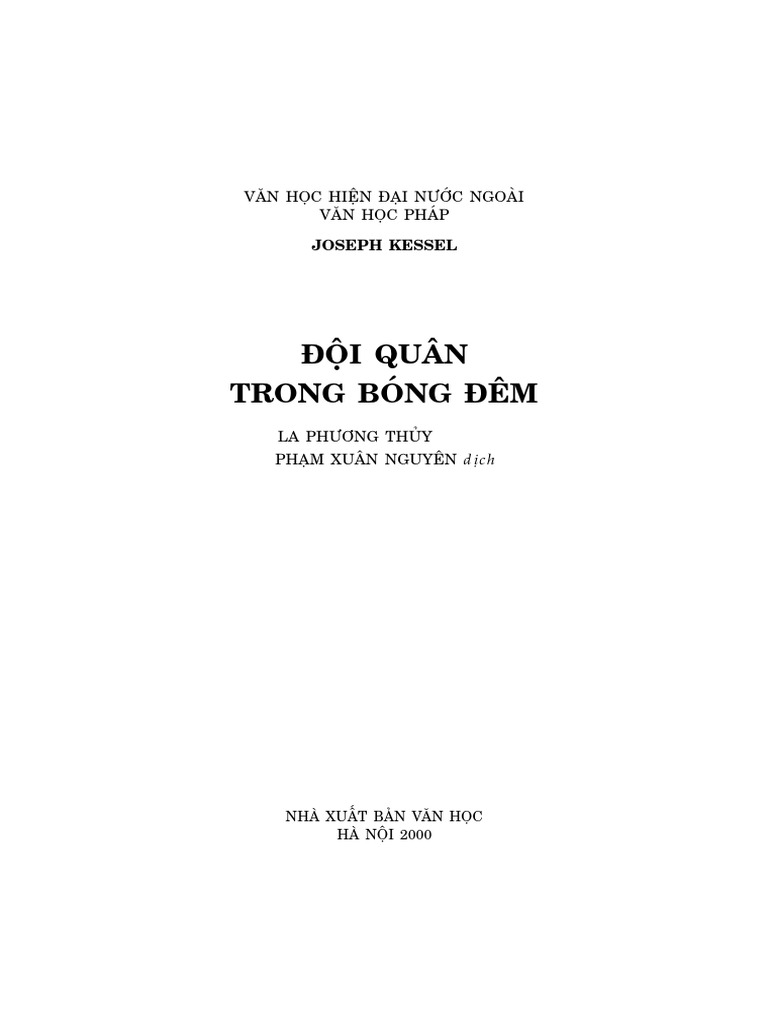Doi Quan Trong Bong Dem | PDF