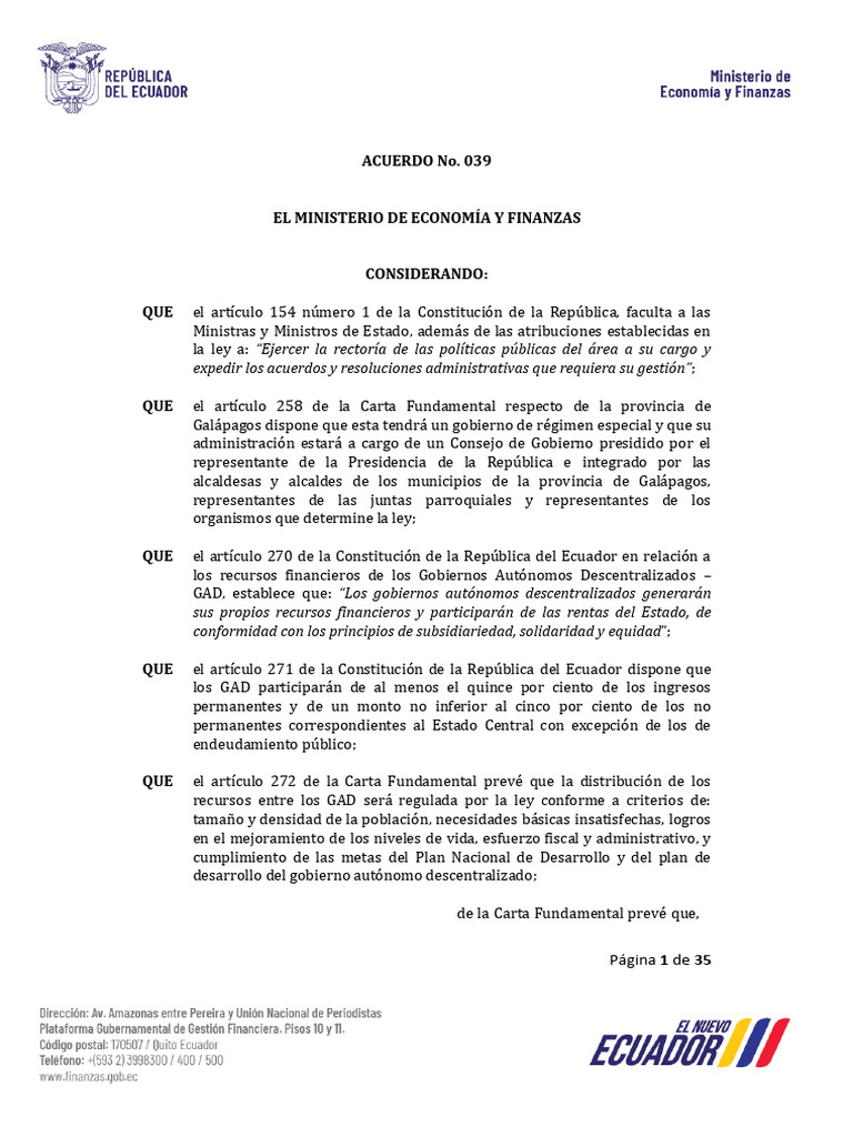 Acuerdo 039-2024 - Tercer Cuatrimestre | PDF | Presupuesto | Gobierno