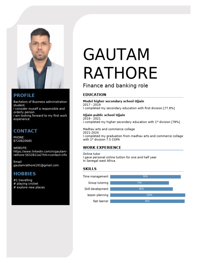 Gautam Rathore Resume | PDF