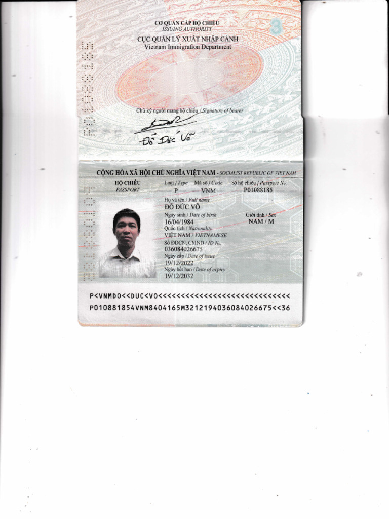 Do Duc Vo - Passport | PDF