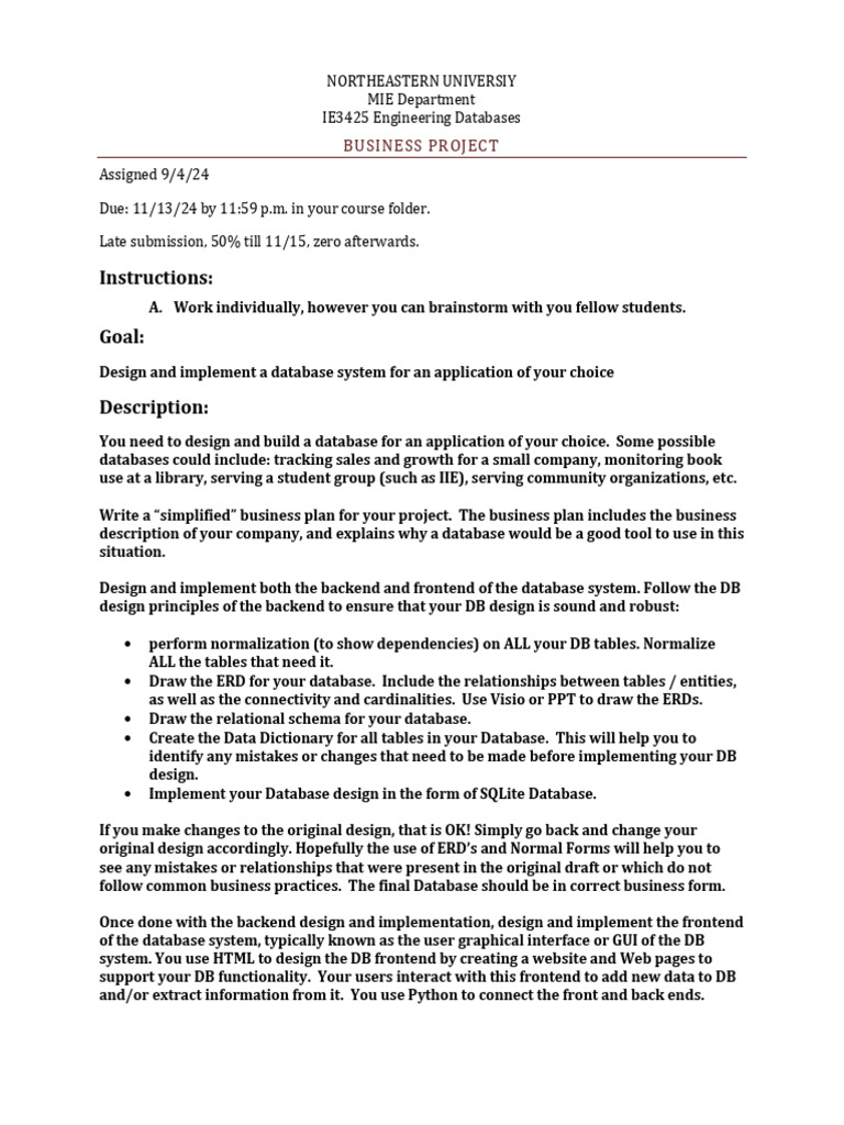 Business Project | PDF | Databases | World Wide Web