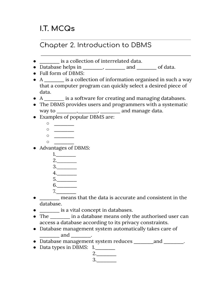 Introduction To DBMS | PDF | Databases | Relational Database Introduction To DBMS | PDF | Databases | Relational Database