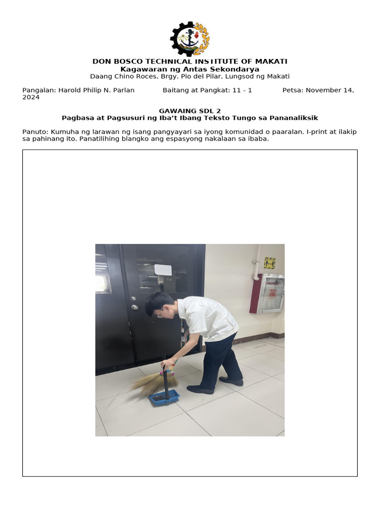 Parlan_24-25 B11 PagPag Gawaing SDL 2 | PDF