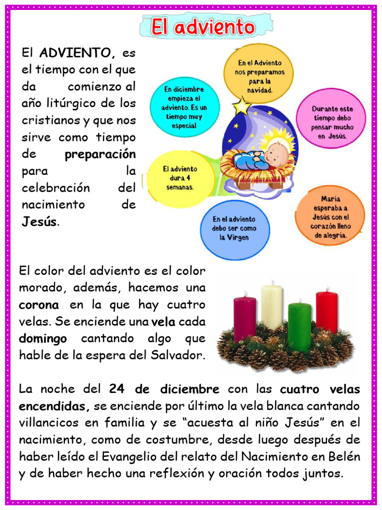 Ficha El Adviento - Maestra Janet | PDF