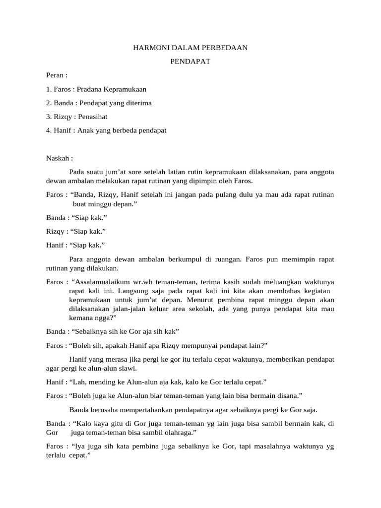 Harmoni Dalam Perbedaan | PDF