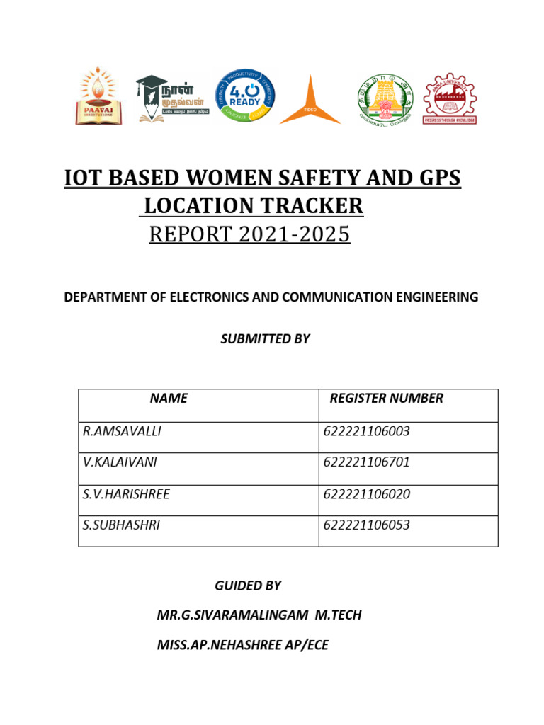Iot Based Women Safety and Gps Location Tracker | PDF | Microcontroller ...