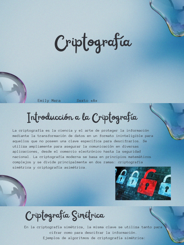 Blue Gradient Modern Group Project Presentation | PDF | Clave (criptografía) | Cifrado