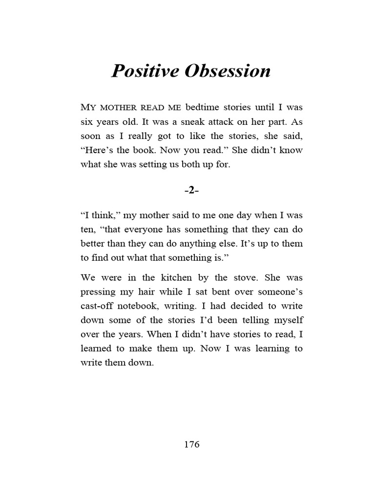 Butler, Positive Obsession | PDF