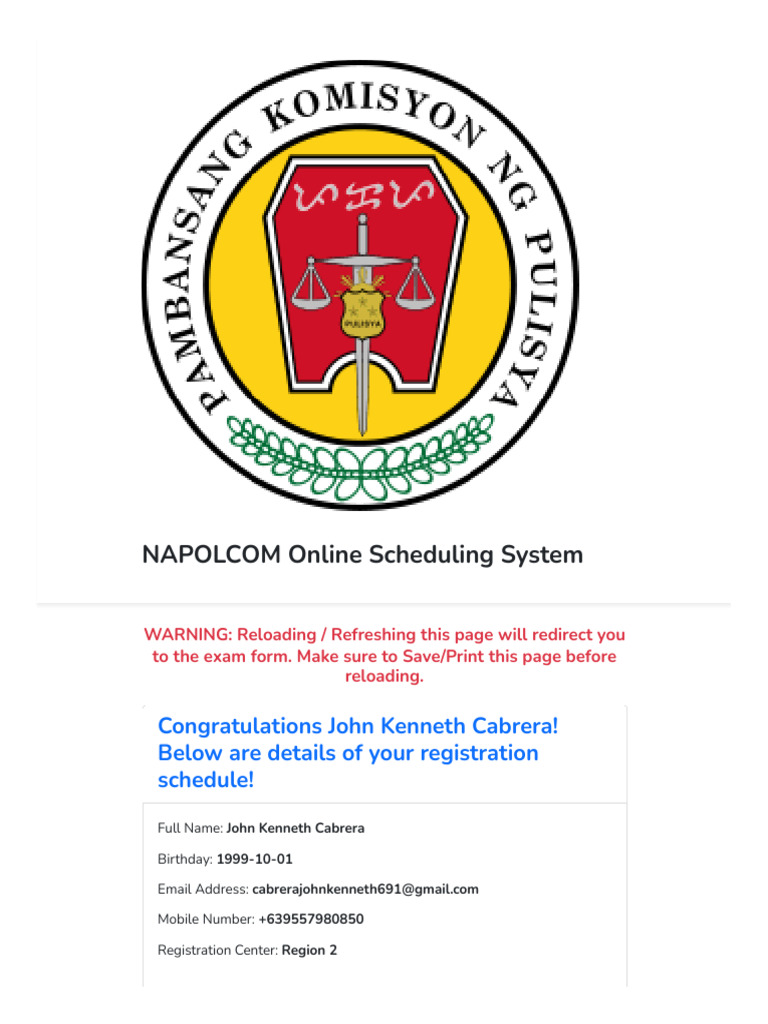 PNP Napolcom Exam App | PDF
