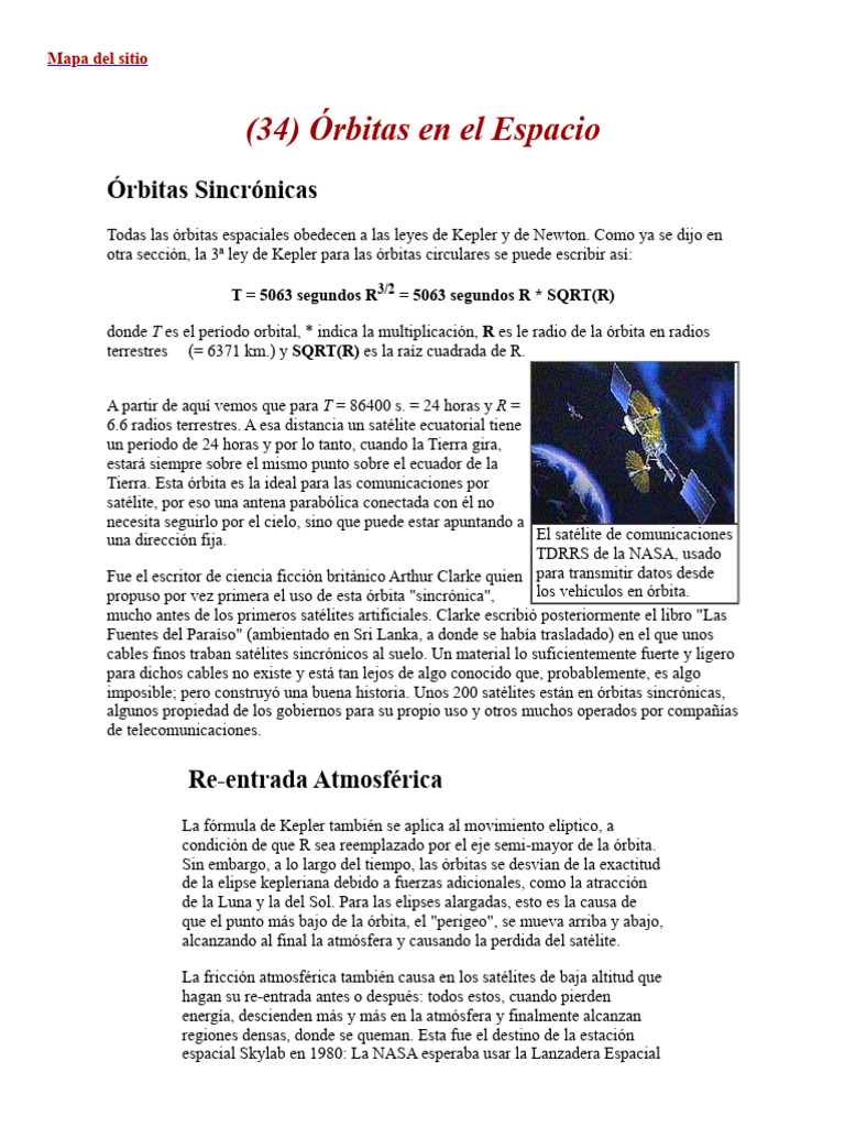 Órbitas en El Espacio | PDF | Tierra | Dom