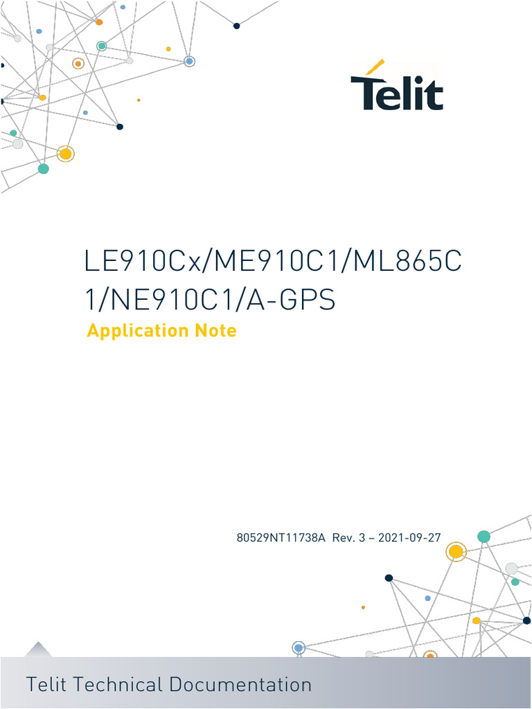 Telit LE910Cx ME910C1 ML865C1 NE910C1 A-GPS Application Note r3 | PDF ...