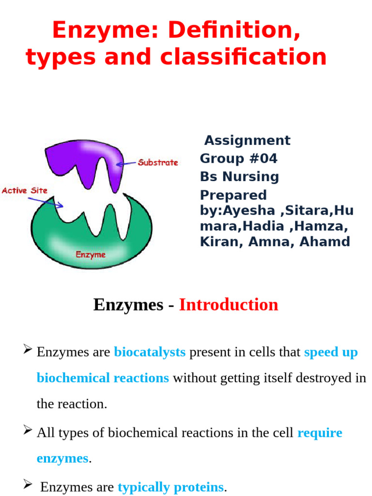 Enzymes Definitionstypesclassification 210615063647 | PDF | Enzyme ...