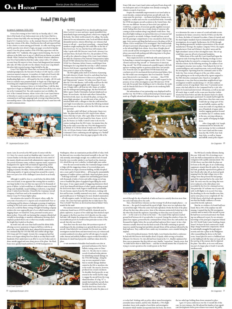 FBI Grapevine TWA Flight 800 | PDF