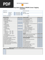 MEWP Pre-Use Inspection Checklist | PDF | Transport | Vehicles