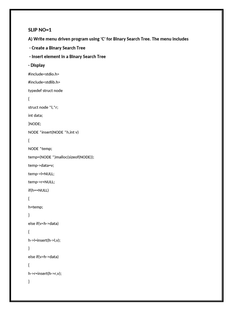 Slip Solution Pdf Computer Programming Algorithms And Data Structures