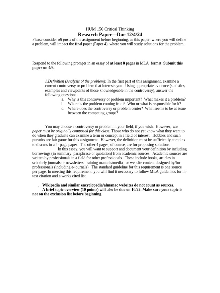 Project 1619 Instructions | PDF | Academic Journal | Essays