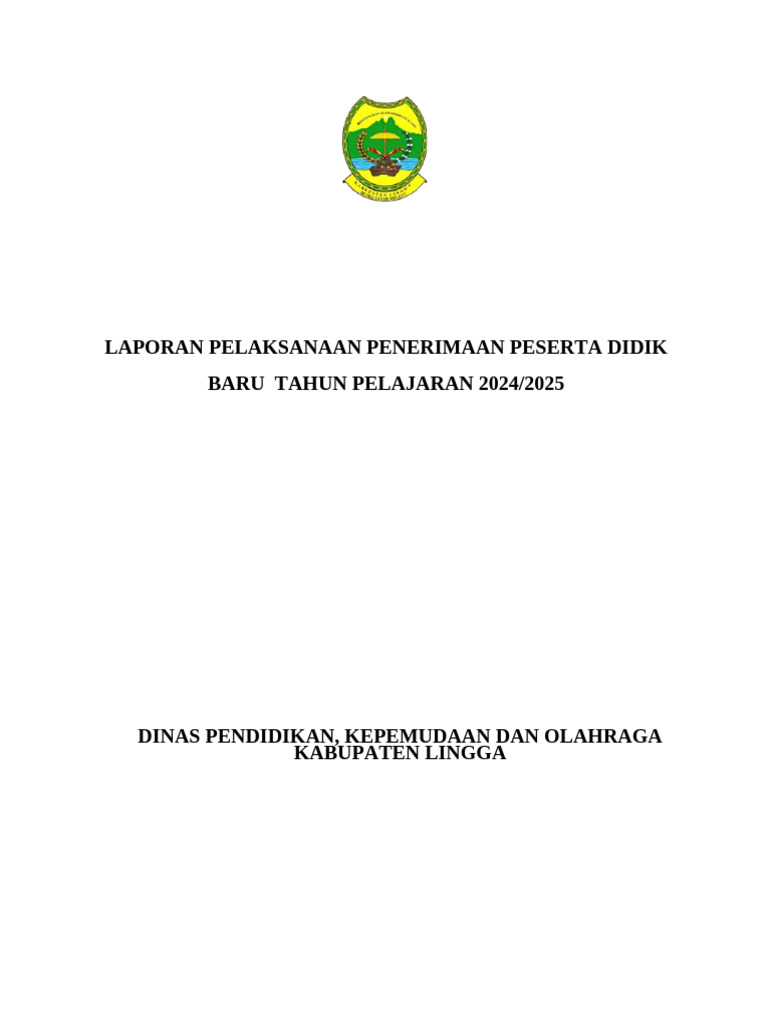 Laporan PPDB Tahun 2024 | PDF