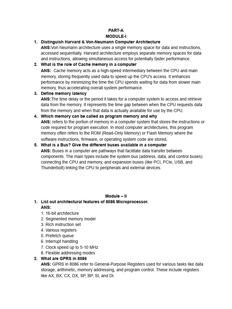Mca M1 | PDF | Central Processing Unit | Random Access Memory