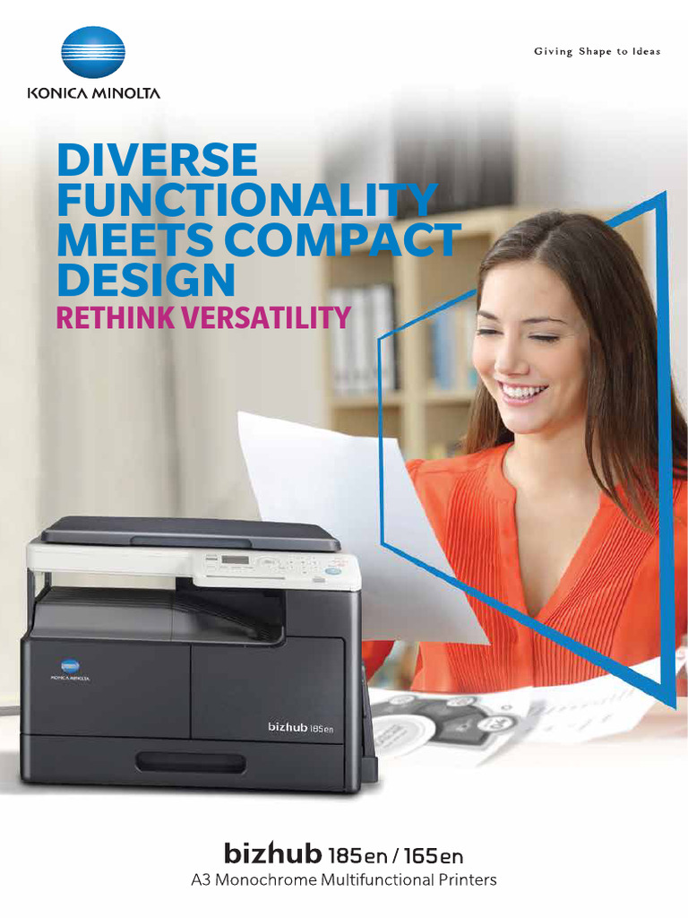 Brochure Bizhub 185en 165en | PDF | Computing | Software