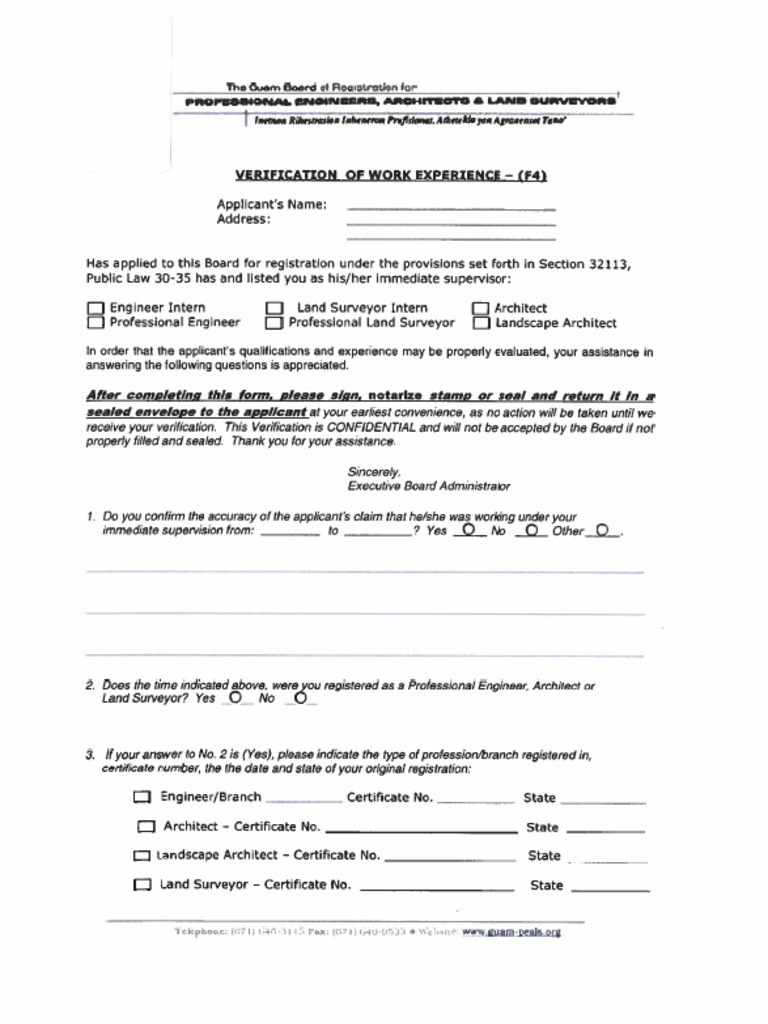 f4 Work Verification | PDF