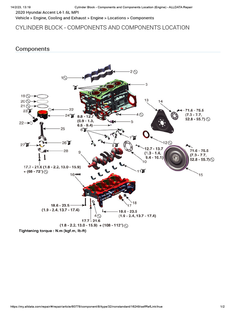 Cylinder Block - Components and Components Location (Engine) - ALLDATA ...