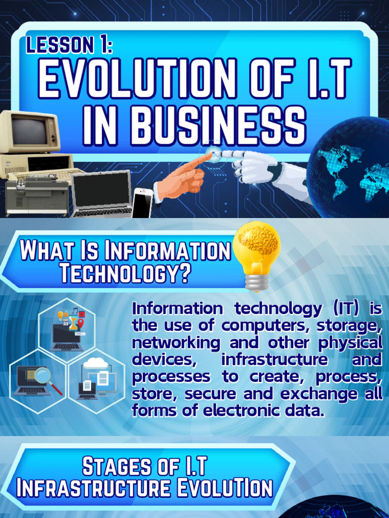 IT Evolution in Business Overview | PDF | Computer Network | Computing