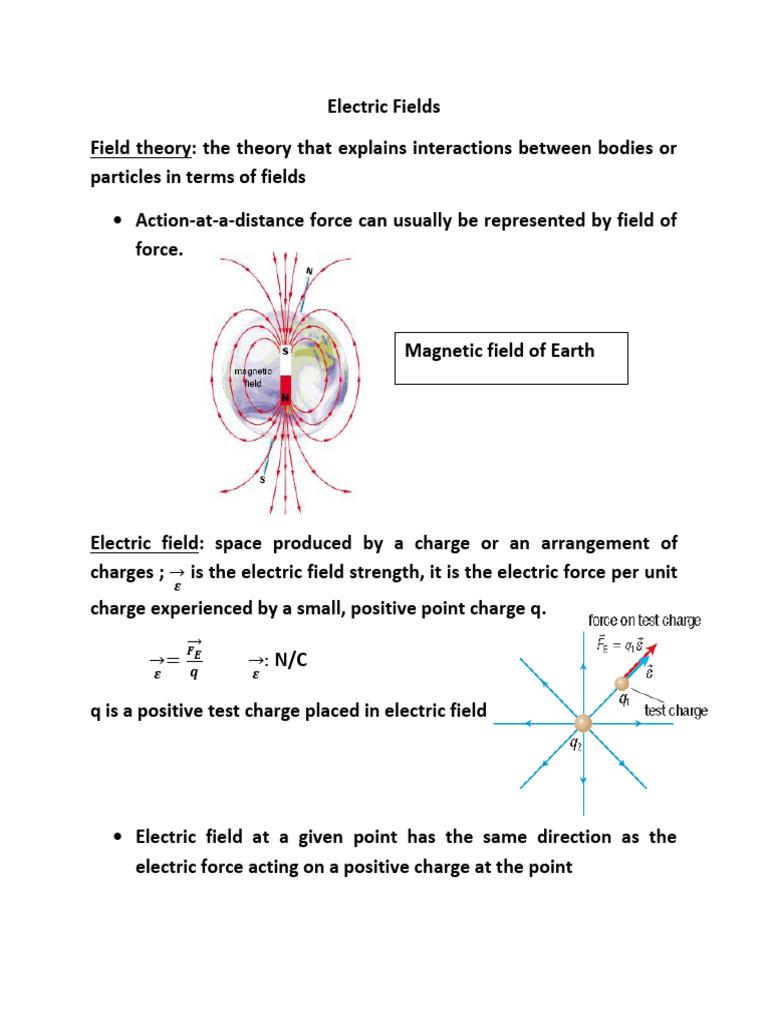Understanding Electric Fields and Forces | PDF | Electric Field | Force