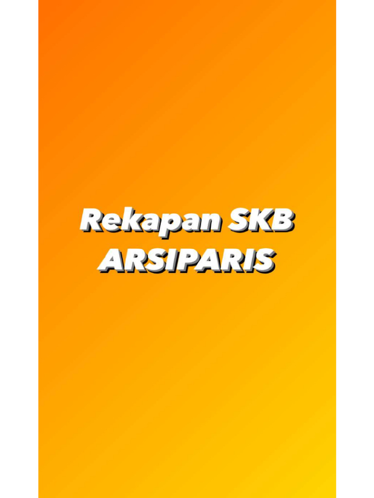 SKB Arsiparis | PDF