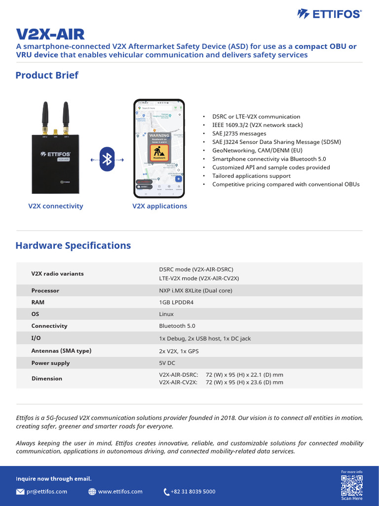 Ettifos V2X-AIR v3.0 (A4) | PDF | Bluetooth | Computing