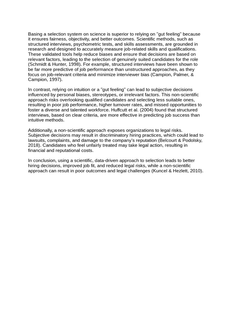 Ref 1 Recruitment, Selection and Performance Appraisal | PDF | Risk ...