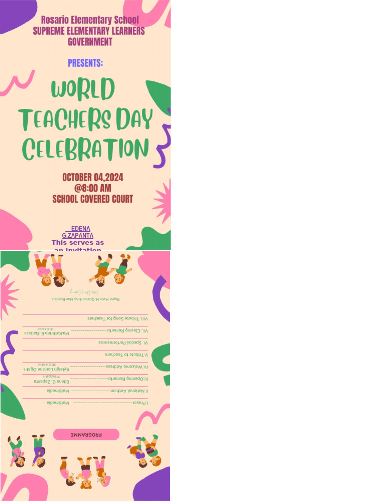 Teachers Day Programme | PDF