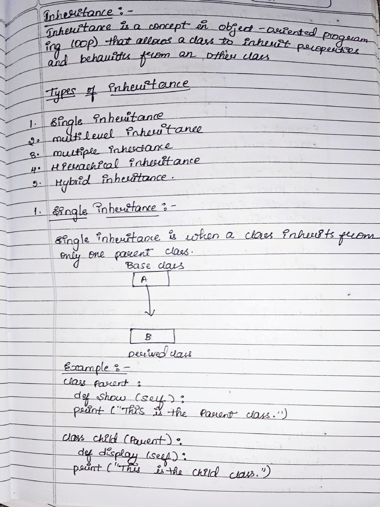Python Inheritance | PDF