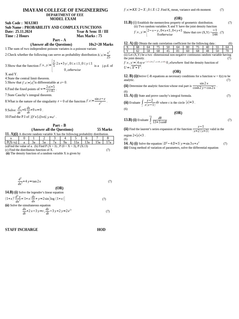 PCF Model New | PDF | Probability Theory | Mathematical Analysis