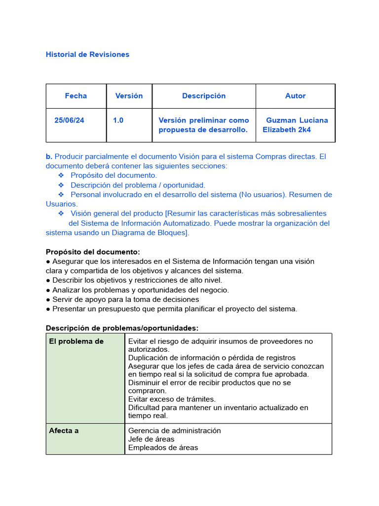 Mod Vision v01 | PDF | Calidad (comercial) | Tecnologías de la información
